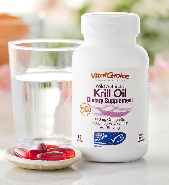 MSC Wild Antarctic Krill Oil Dietary Supplement | Vital Choice