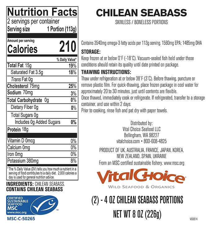 Pan-Seared Chilean Seabass Recipe Kit | Vital Choice